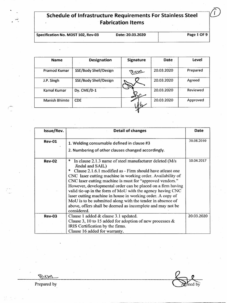 MDST 102 Rev 03 | PDF
