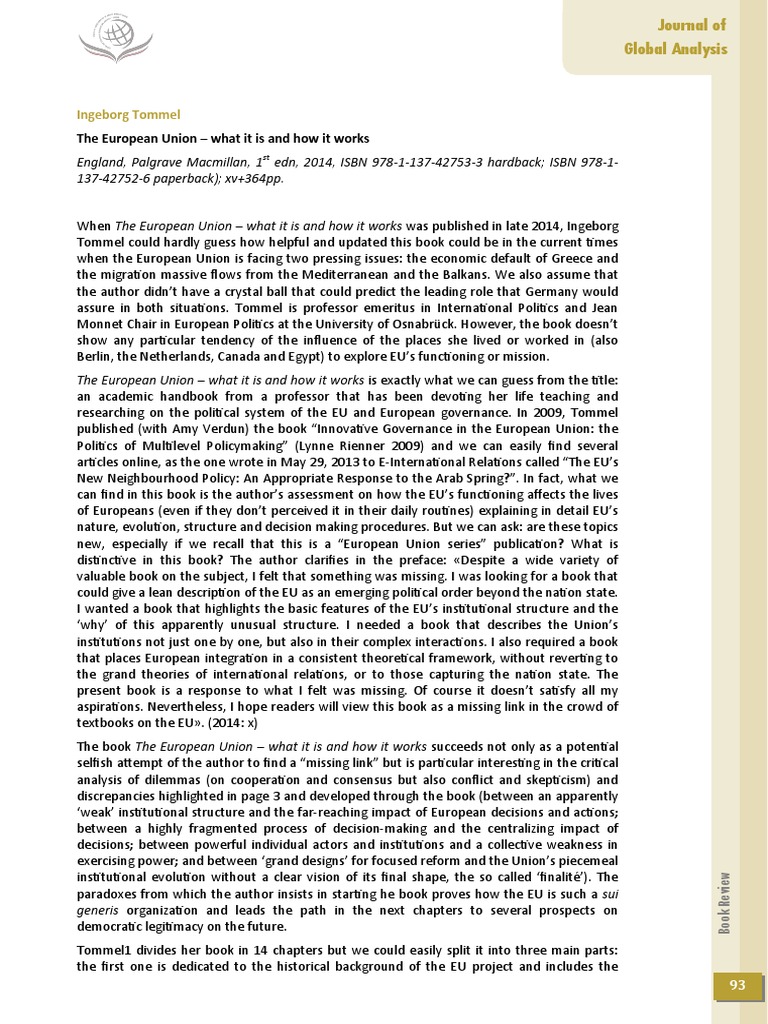 How Eu Work | PDF | European Union | Governance