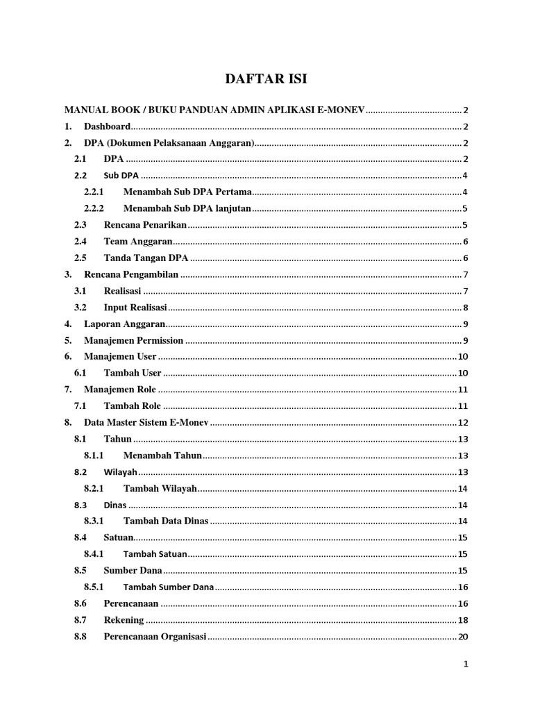 Manual Book E-Monev | PDF | Komputer