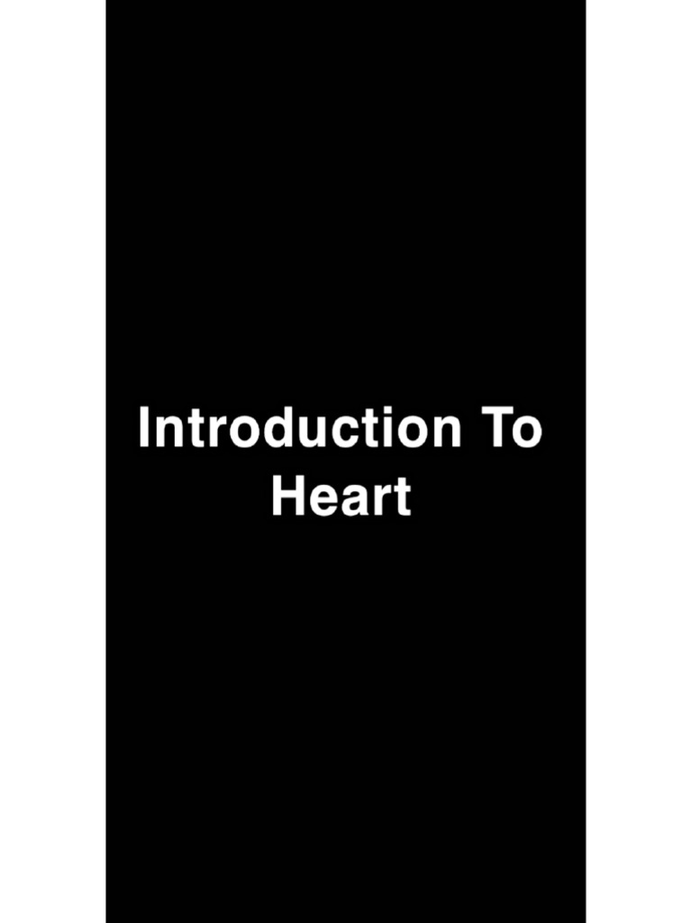 Introduction To The Heart | PDF