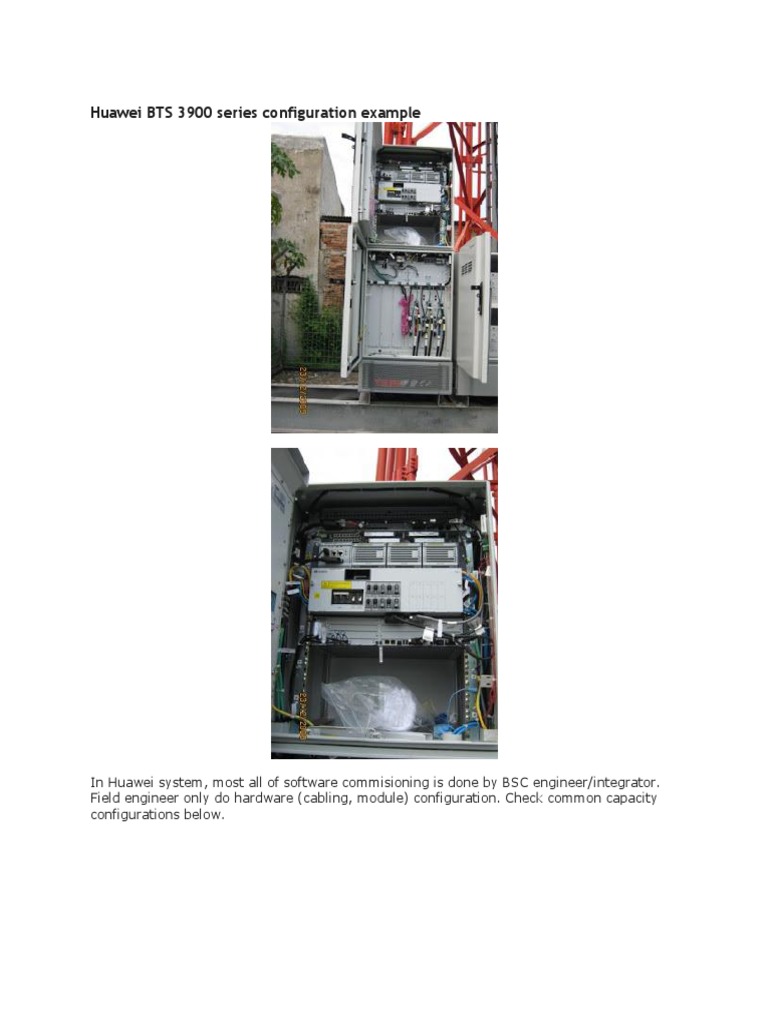 Huawei Bts 3900 Series Configuration | PDF | Network Topology ...