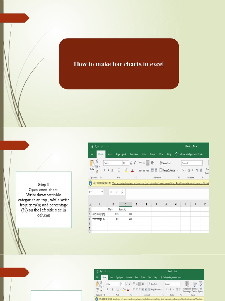Bar Charts in Excel | PDF | Chart | Microsoft Excel