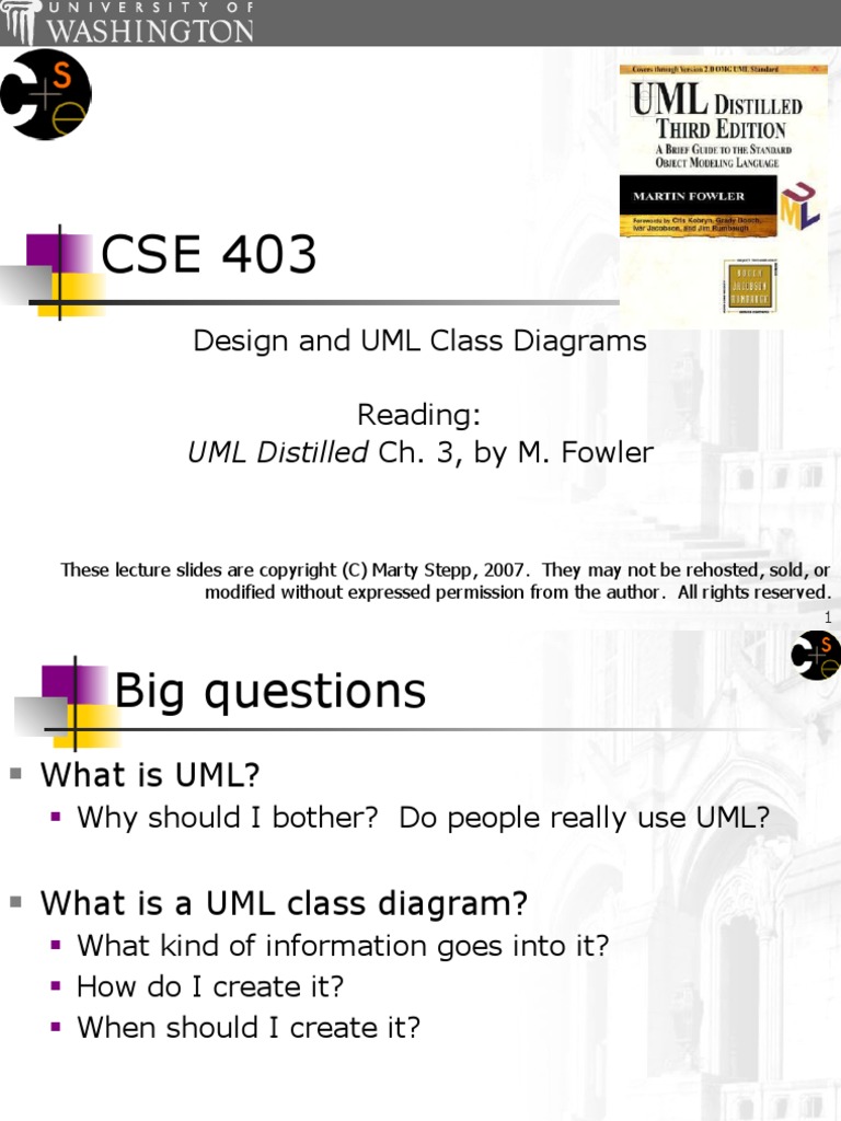 Lecture08 Classdiagrams | PDF | Class (Computer Programming) | Betting In Poker