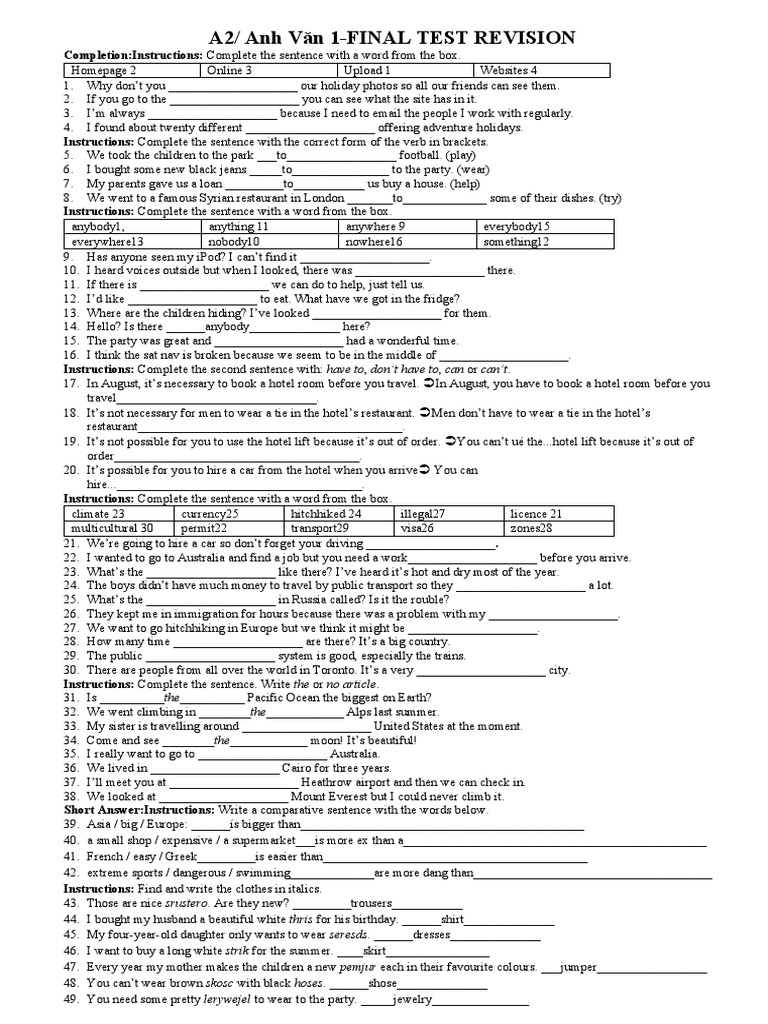 Av1-A2 Revision Print | PDF | Baggage