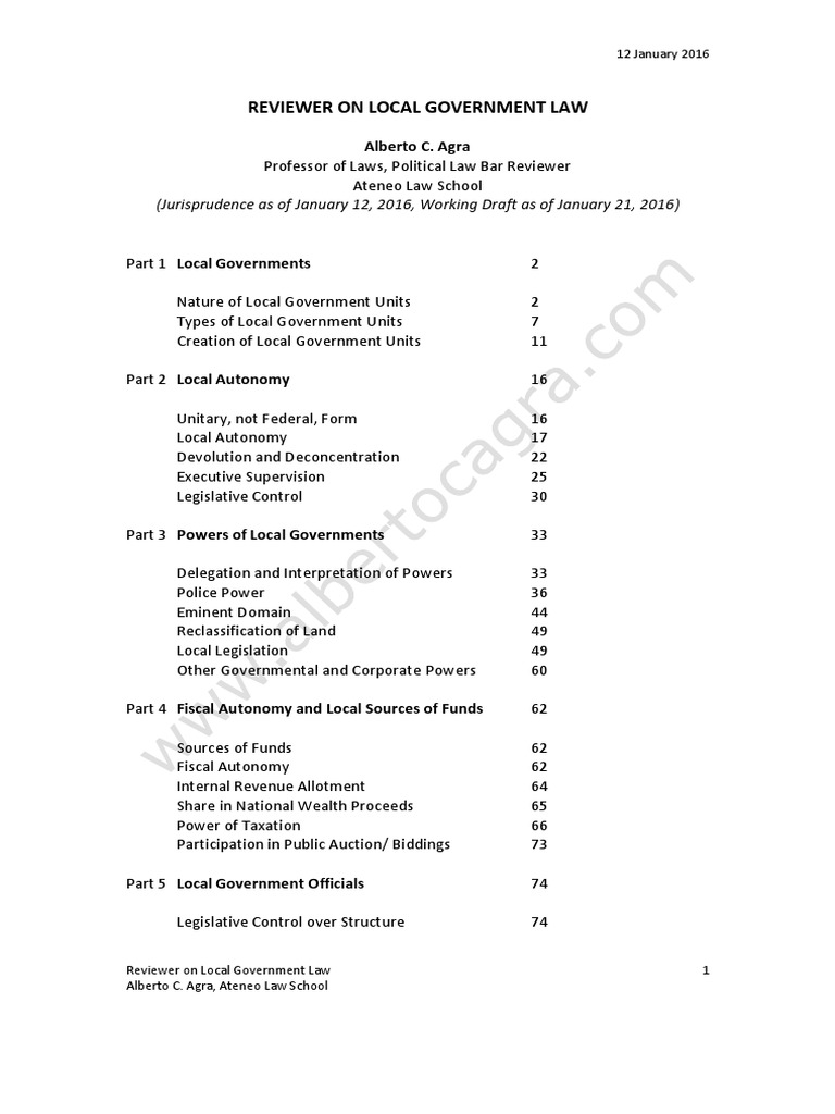 Local Government Law Review | PDF | Governance | Government