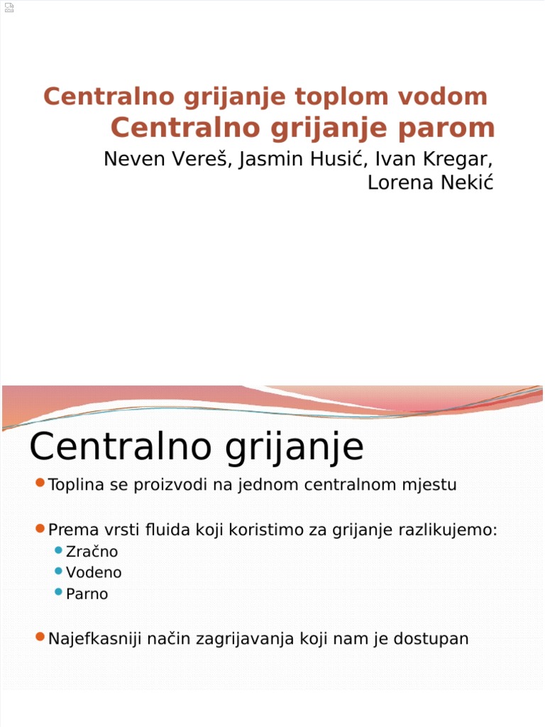 Centralno Grijanje | PDF