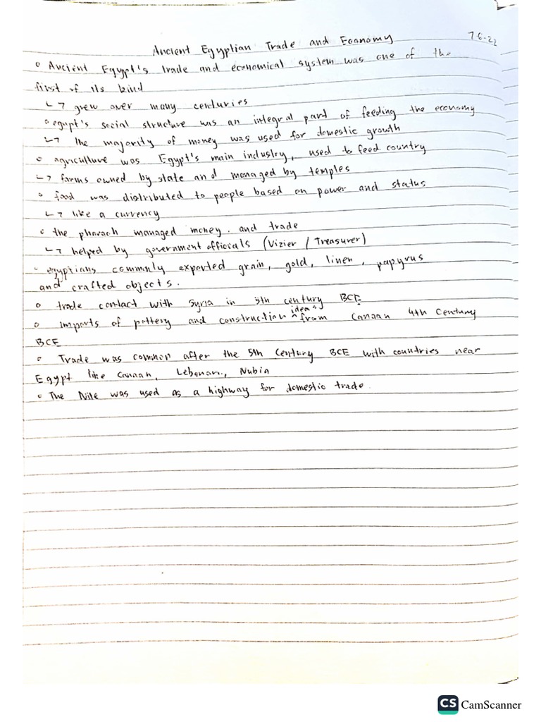 Ancient Egyptian Trade and Economy | PDF