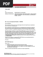 No Due Certificate: IDFC FIRST Bank Limited (Formerly IDFC Bank Limited ...