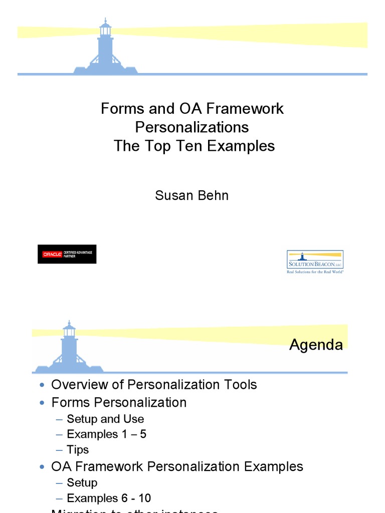 Form And Oaf Personalization Pdf Oracle Database Command Line Interface