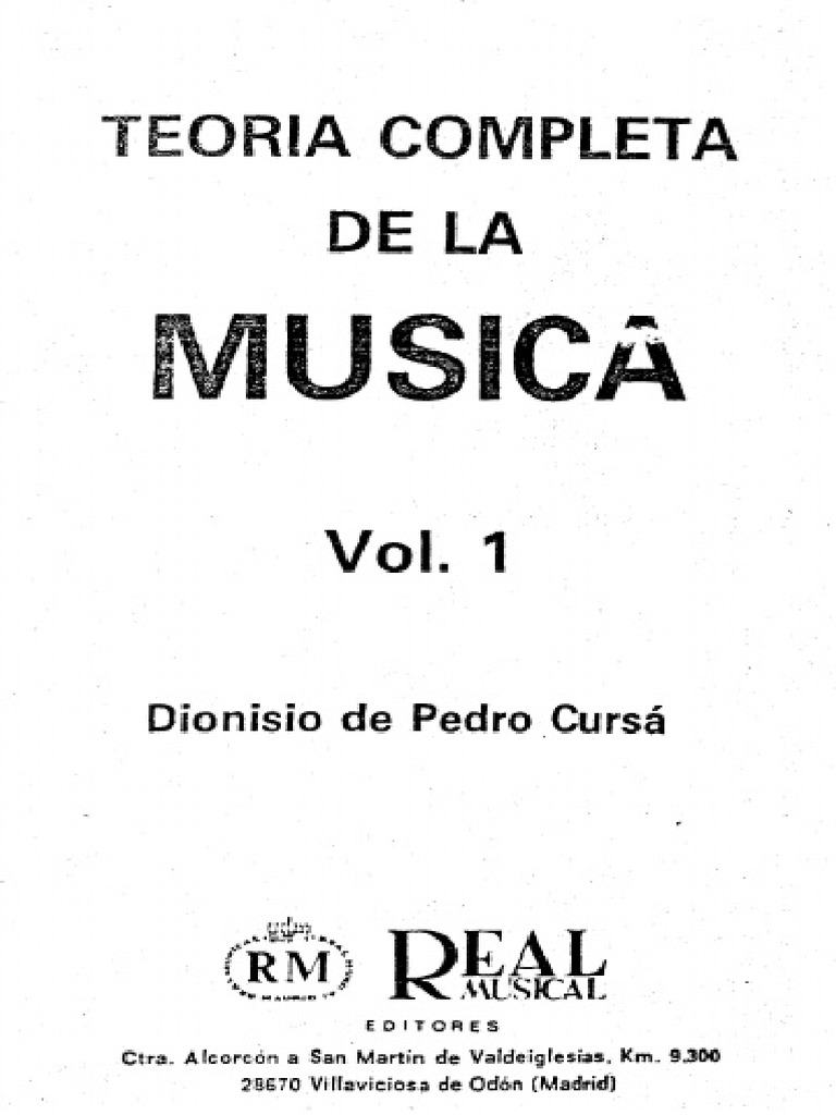 Teoría Completa de La Música Vol I | PDF