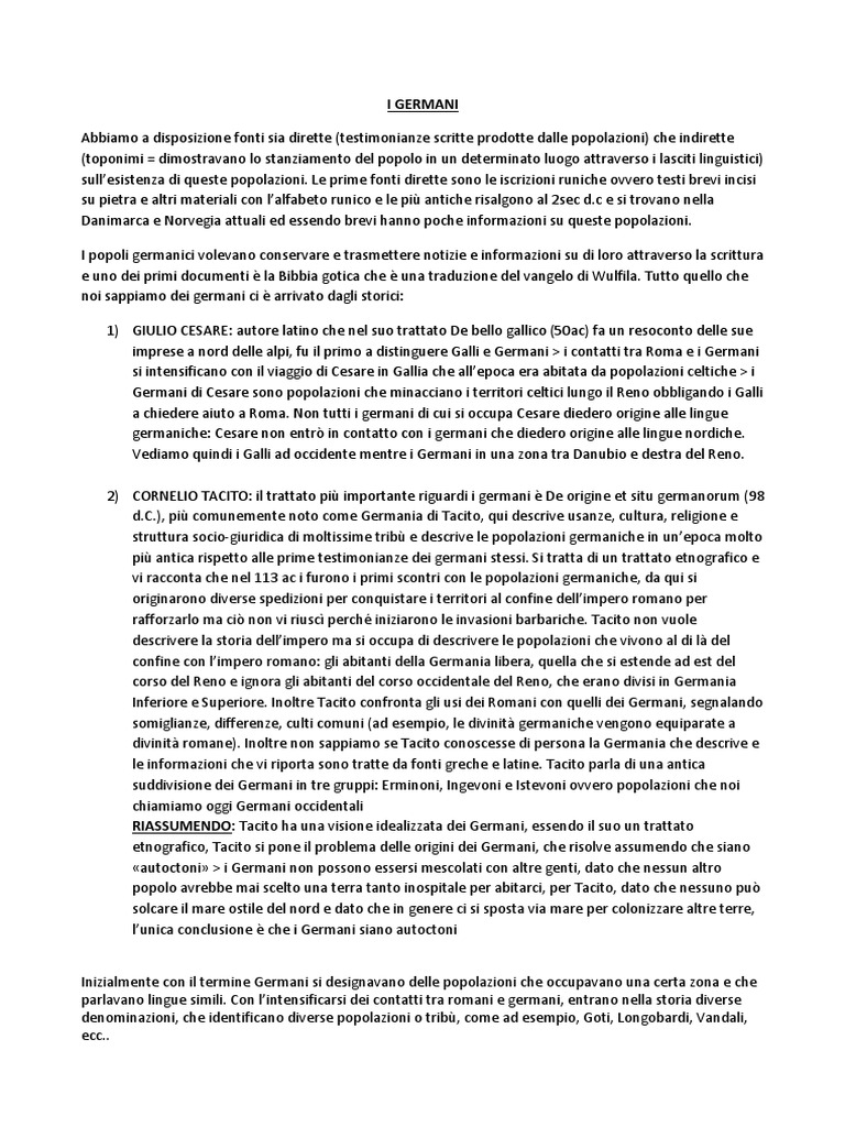 I Germani | PDF