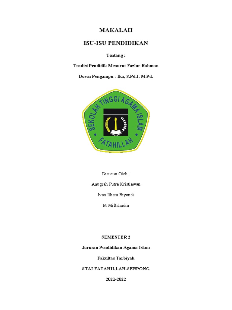 Makalah Isu Isu Pendidikan | PDF