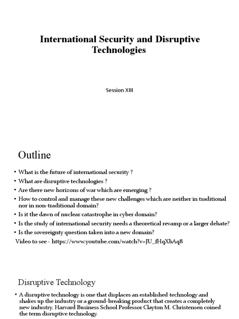 Disruptive Technologies | PDF | Internet Of Things | Computer Security