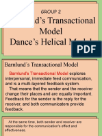 Barnlunds Transactional Model | PDF | Communication | Information