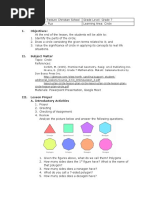 A Detailed Lesson Plan | PDF | Circle | Rectangle