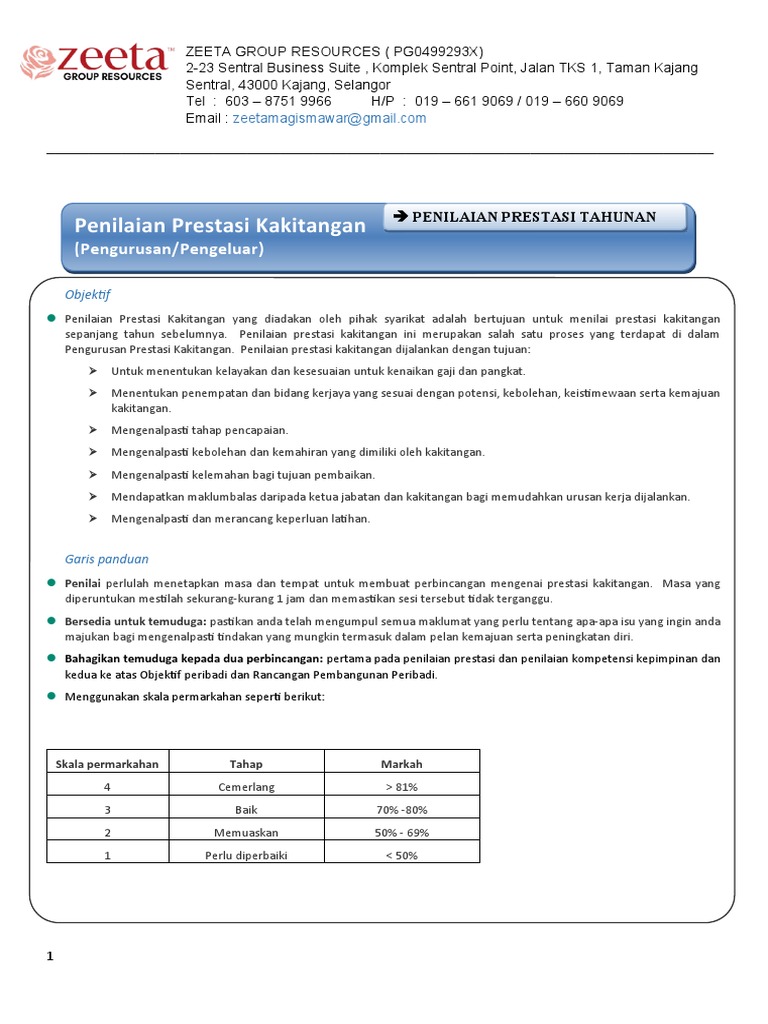 Zeeta Kpi Zaimah | PDF