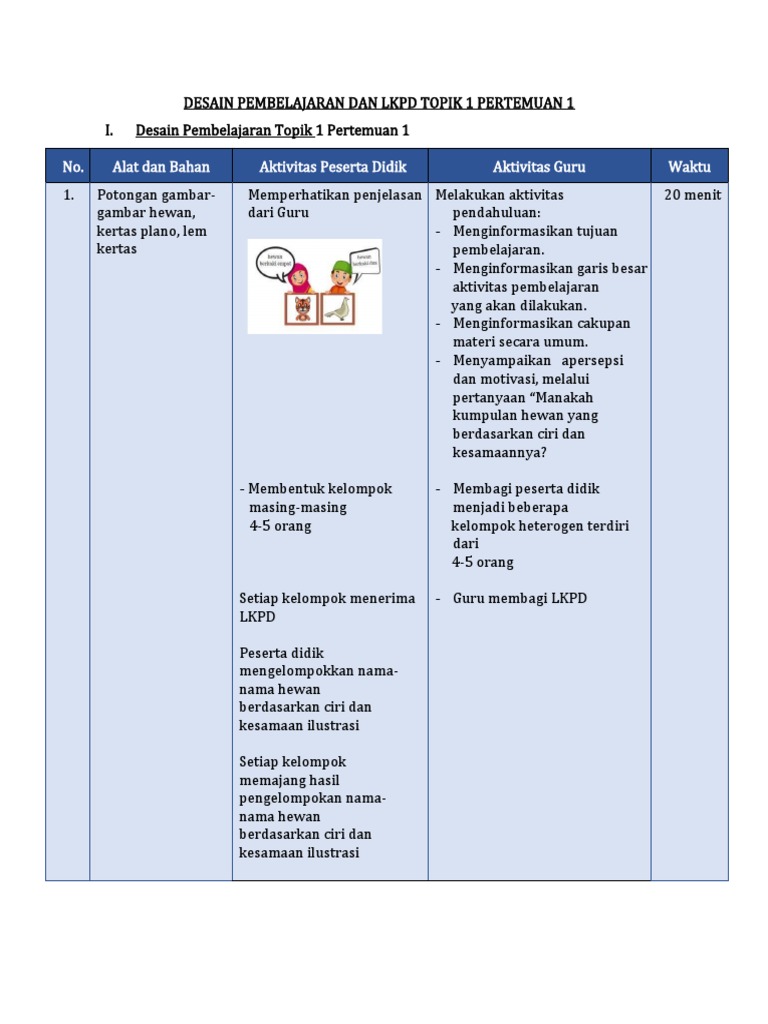 Revisi Desain Pembelajaran Dan LKPD 1 | PDF