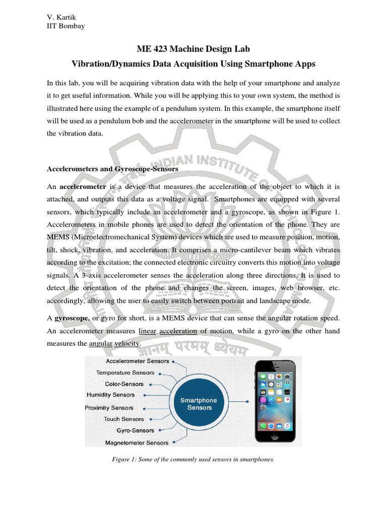 Vibration Data Analysis Using Smartphone | PDF | Accelerometer | Gyroscope