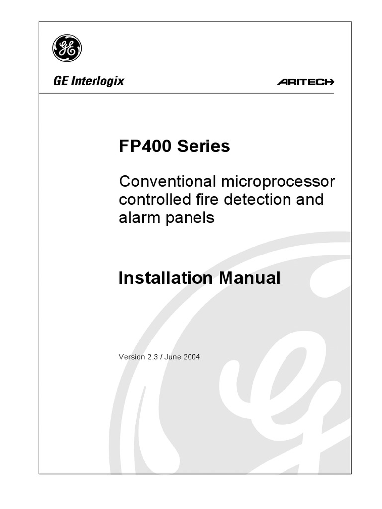 FP400 Installation EN v2-3 | PDF | Relay | Power Supply