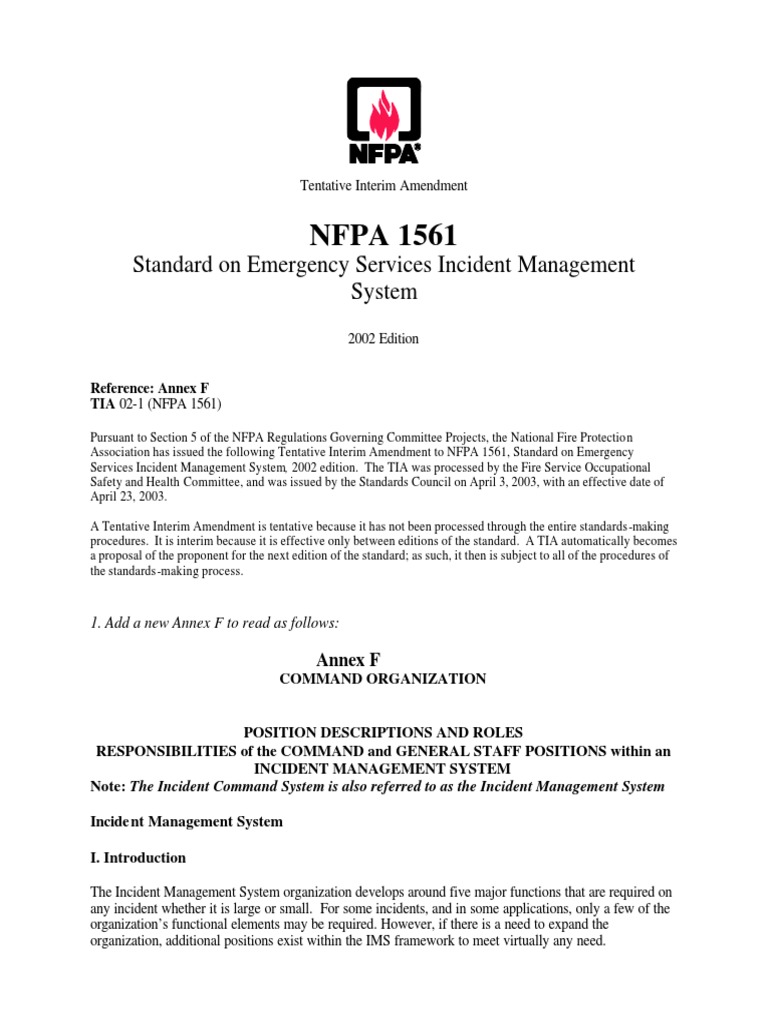 TIA1561-02 - Cop | PDF | Incident Command System | Emergency Management