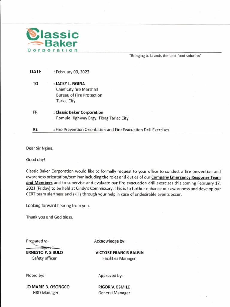 Request Letter To BFP | PDF