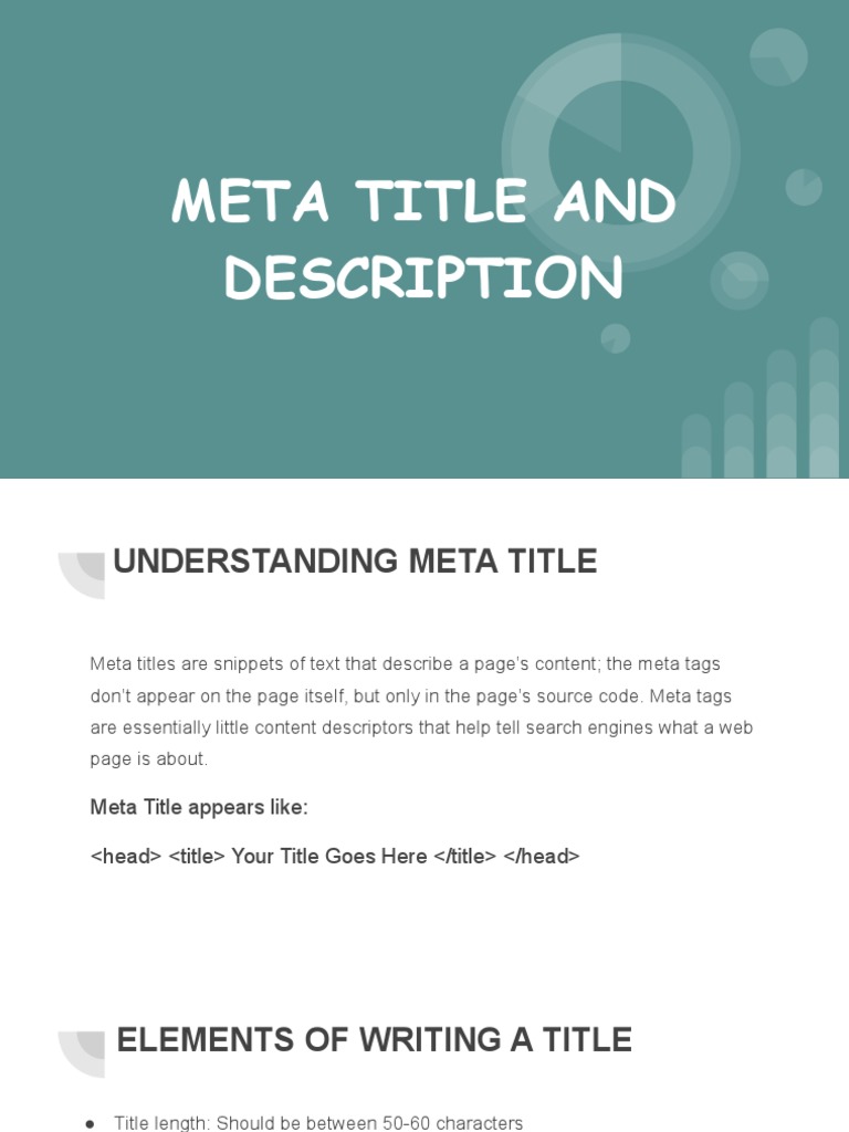 Crafting Effective Meta Titles & Descriptions | PDF