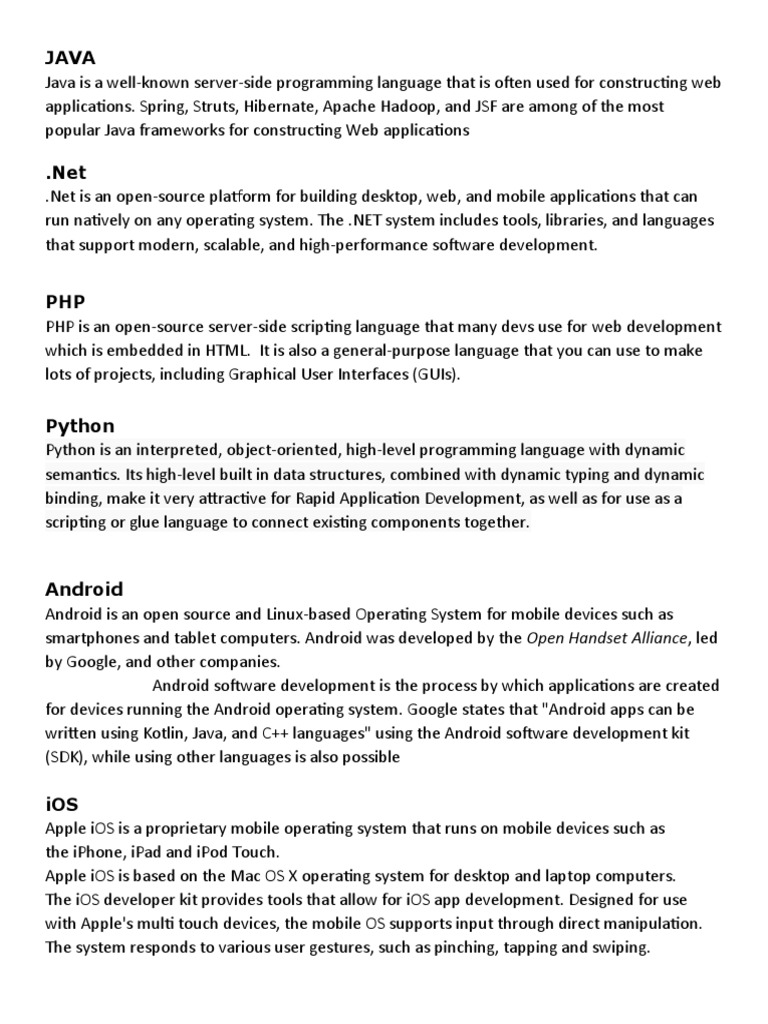 Software Tools | PDF | Ios | Android (Operating System)