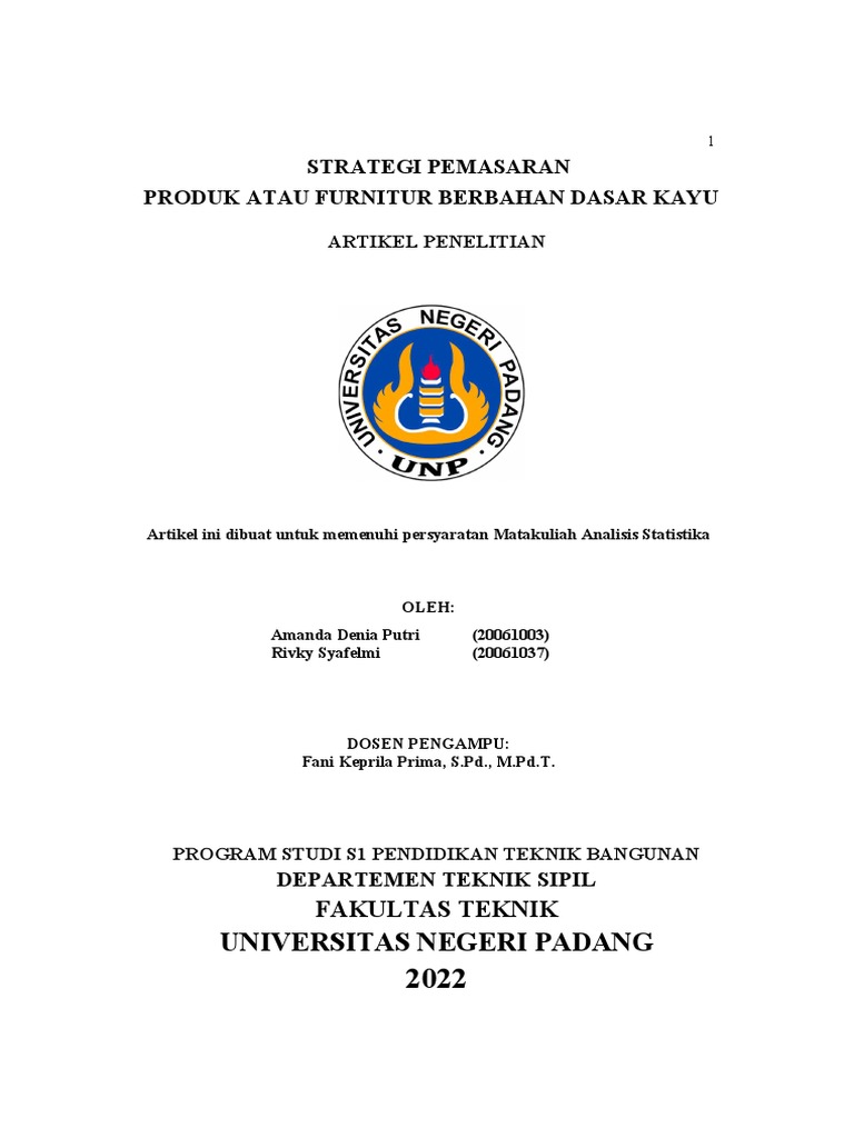 Ta Artikel Anstat | PDF | Bisnis