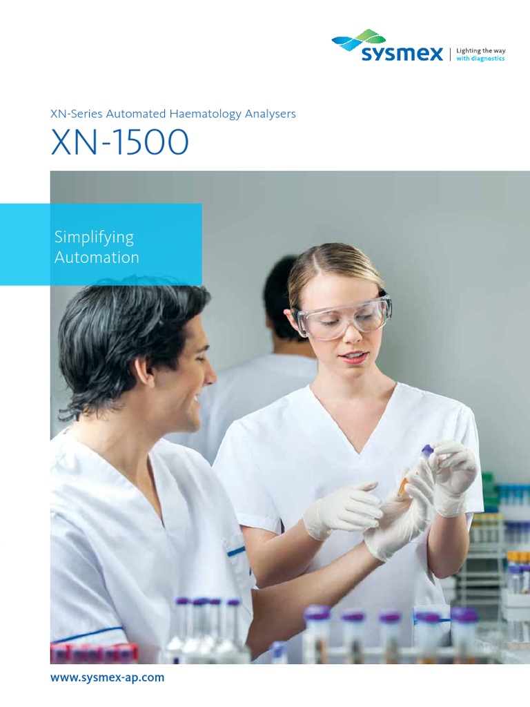 Sysmex - XN1500 Brochure Ebook | PDF | Medical Specialties | Clinical Medicine