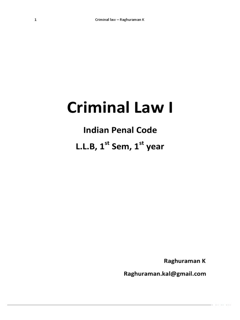 Ipc Notes Full Ipc Questions and Answers Compress | PDF | Mens Rea ...