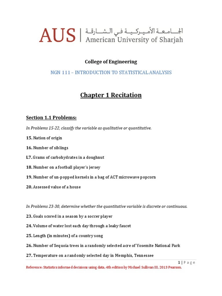 CH 1 | PDF | Sampling (Statistics) | Survey Methodology