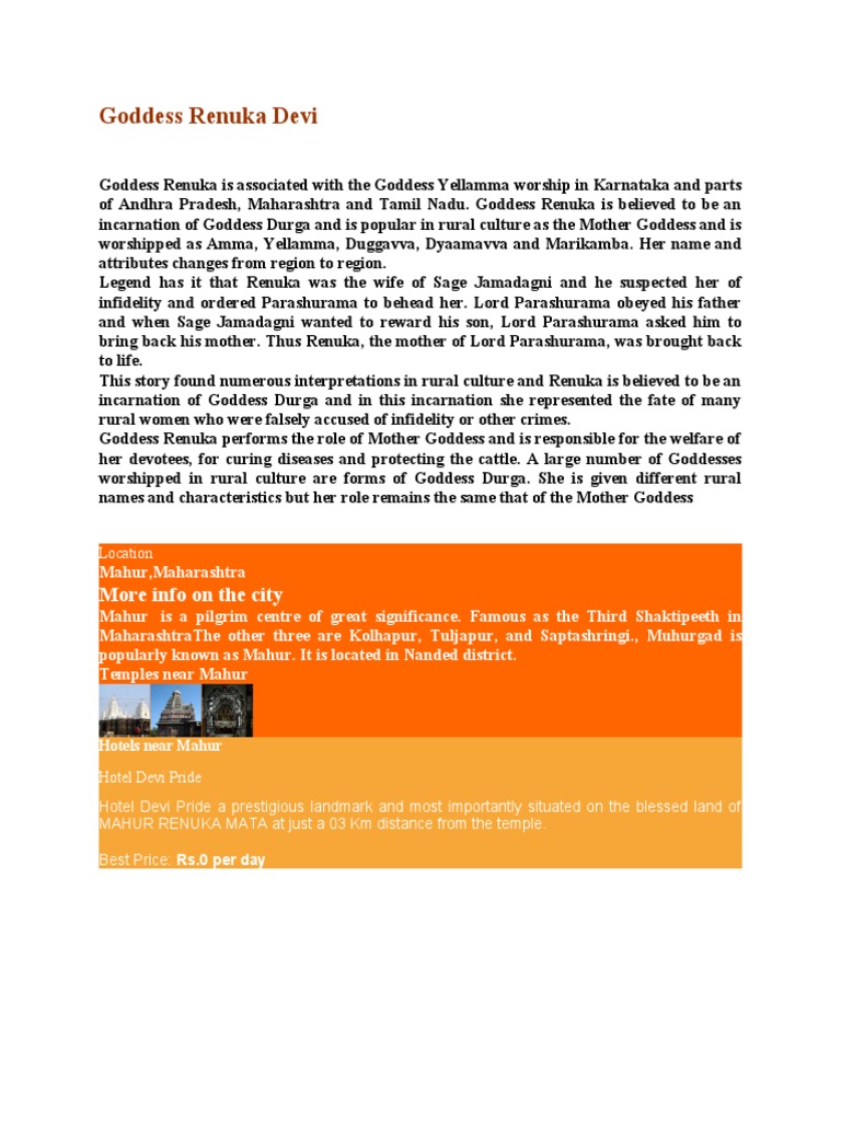 Renuka Yallamma | PDF