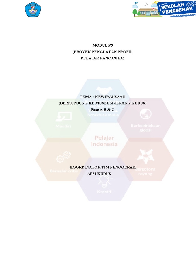 Contoh Modul P5 SD | PDF