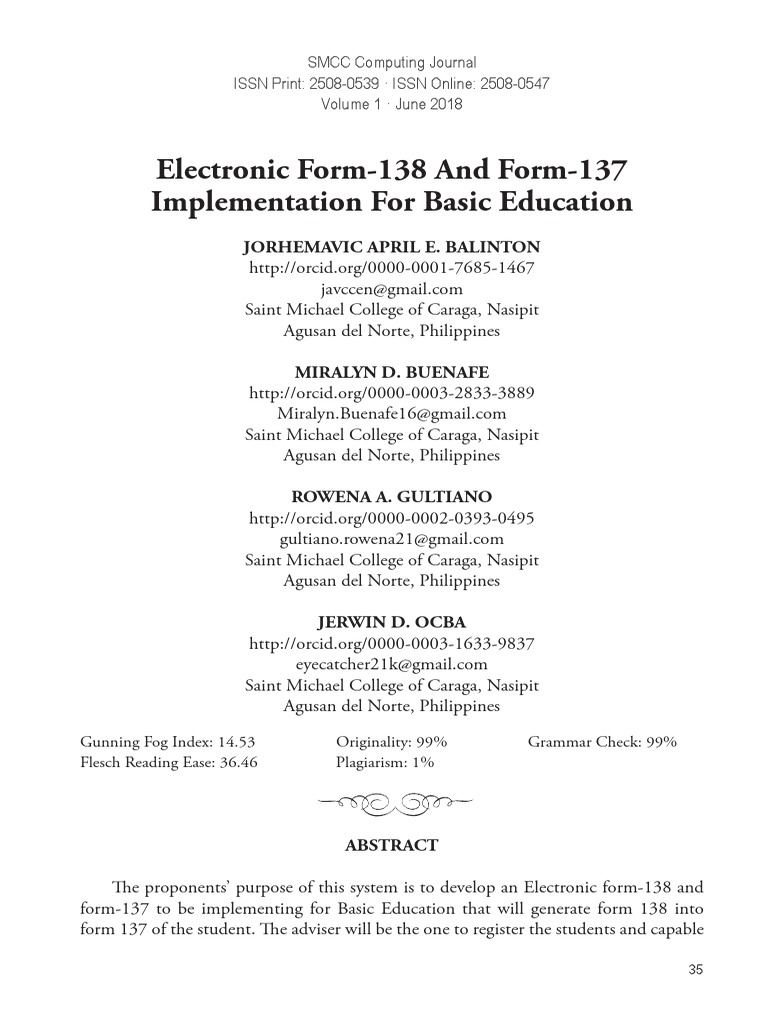 Differences Between Forms 137 and 138 | PDF | World Wide Web | Internet ...