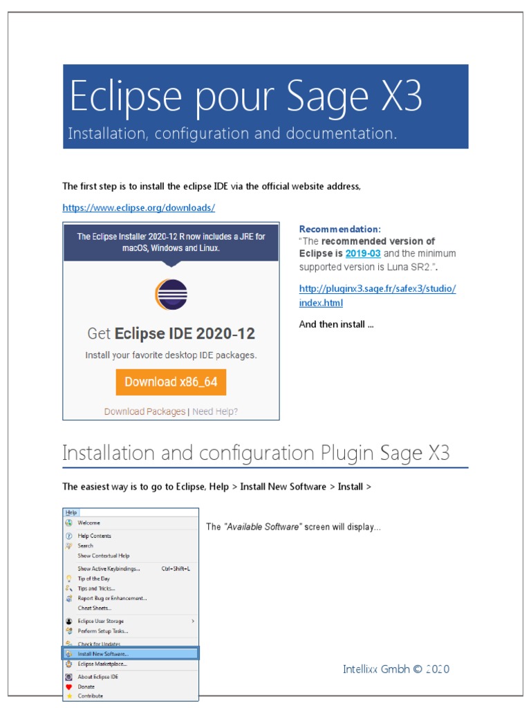 Eclipse Pour Sage X3 Pdf Eclipse Software Computer Engineering