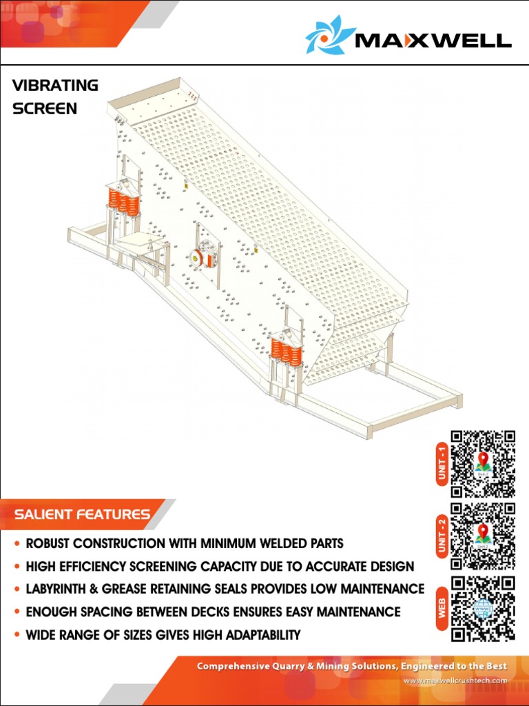 Maxwell Vibrating Screen | PDF