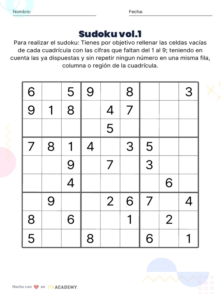 Resolviendo Sudokus: Una actividad lúdica para desarrollar el ...