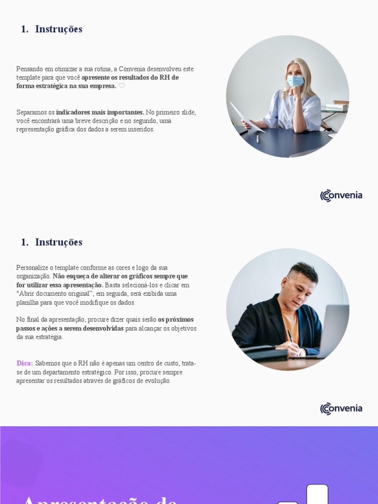 (Template Convenia) Apresentação de Resultados Do RH | PDF ...