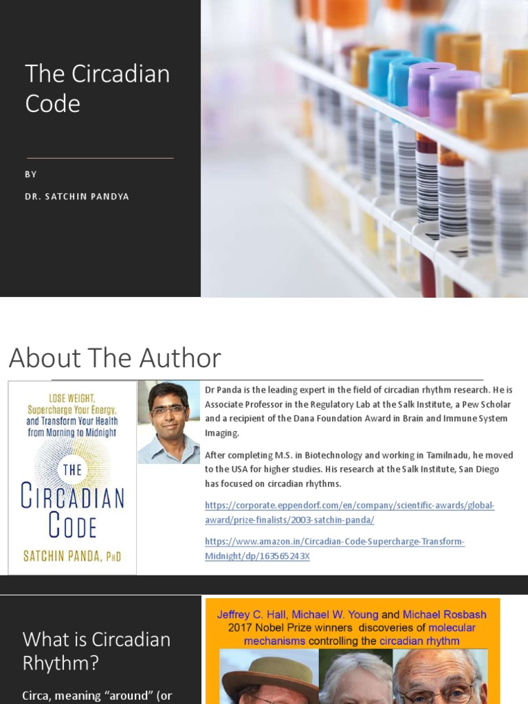 The Circadian Code (Slide Show) - Satchin Panda | PDF | Dieting | Eating