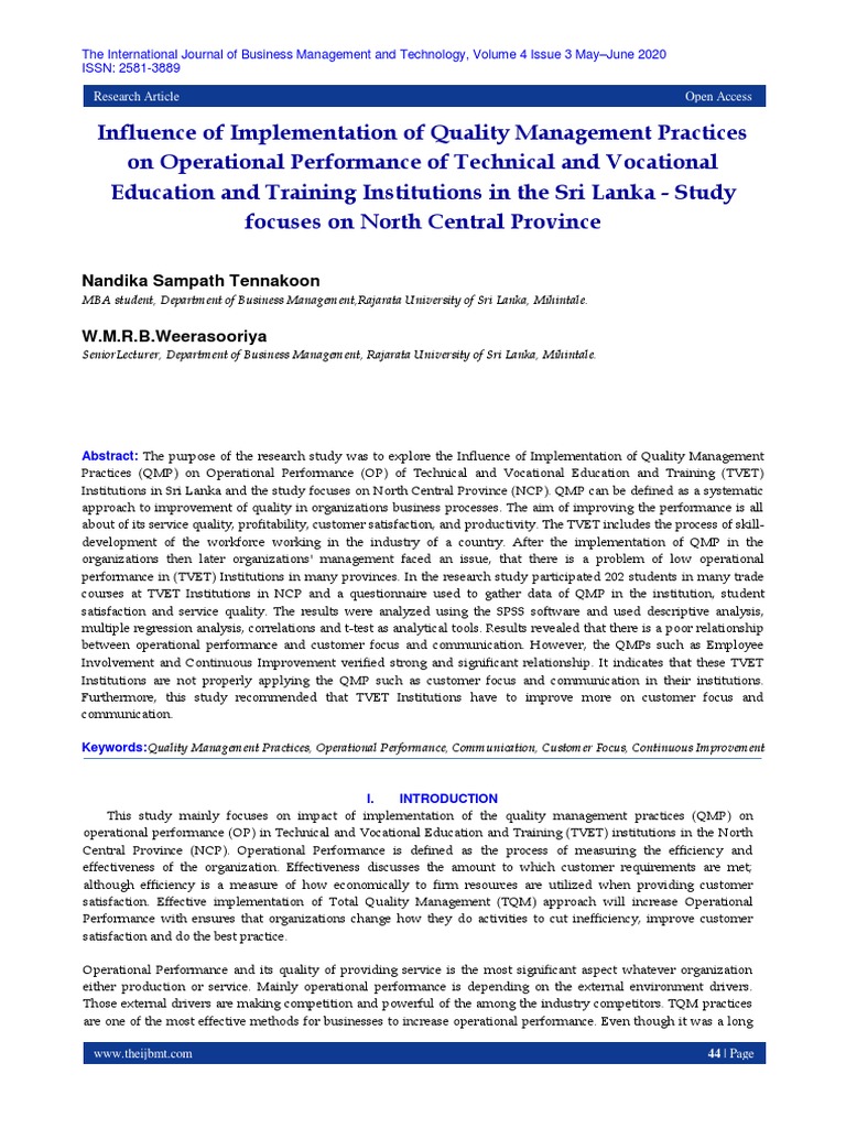 Nandika Sampath Tennakoon | PDF | Coefficient Of Determination | Dependent And Independent Variables