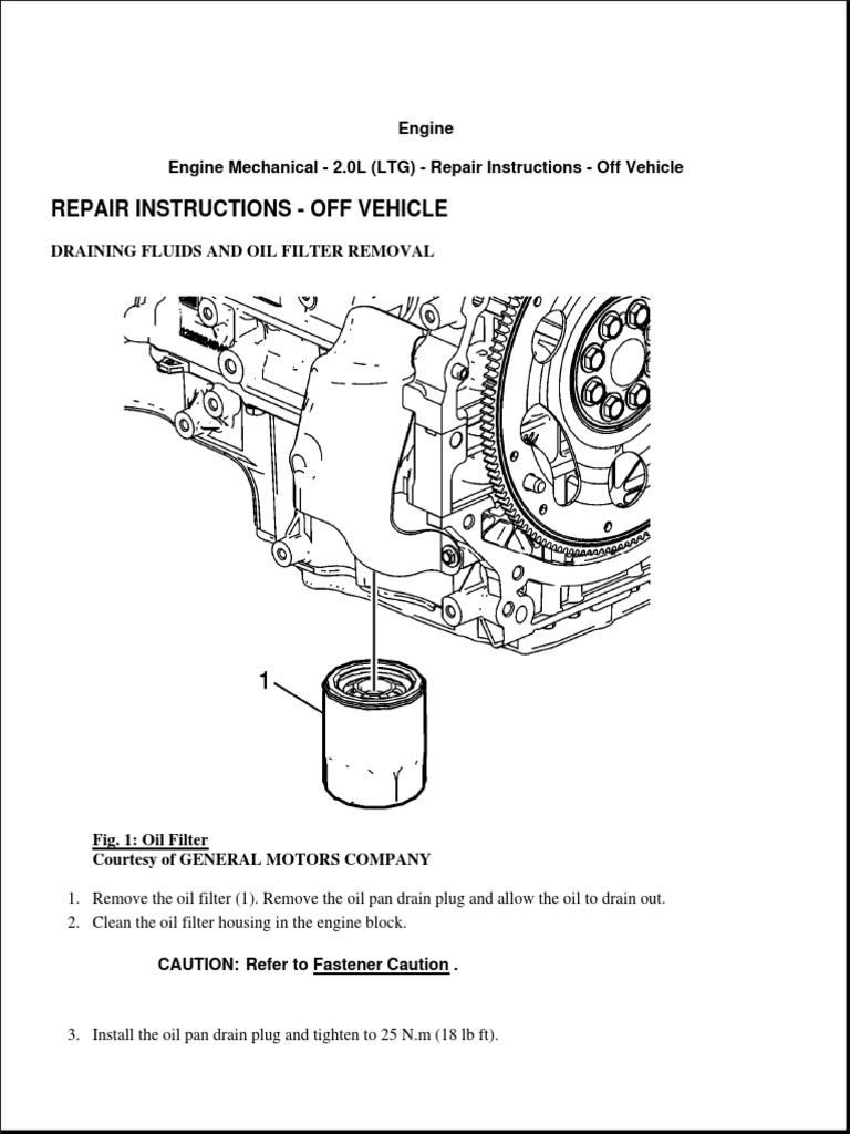 2013 OPEL INSIGNIA - Engine Mechanical - 2.0L (LTG) - Repair ...