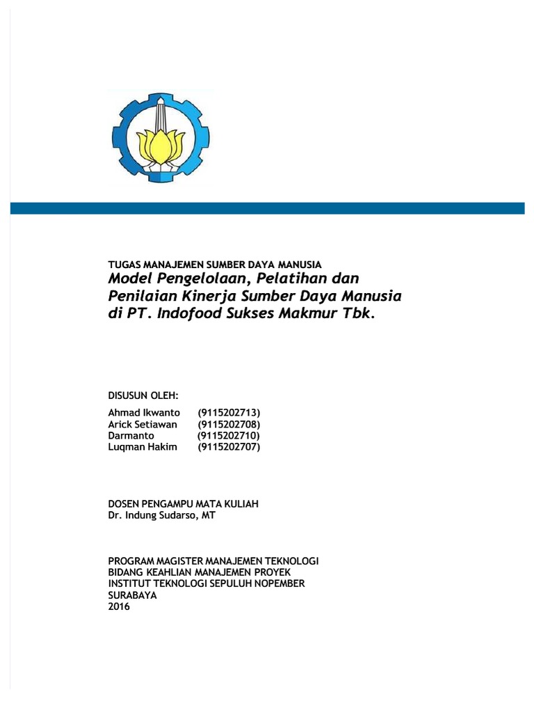 PDF Tugas MSDM PT Indofood Compress | PDF