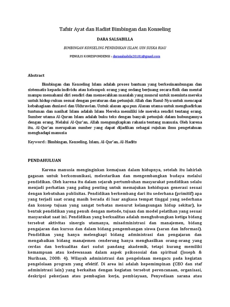 Artikel Tafsir Ayat Dan Hadist | PDF