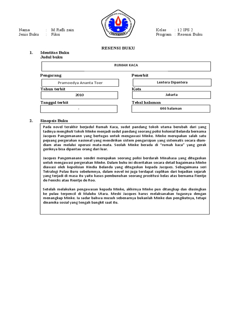 RESEKSI BUKU RUMAH KACA | PDF