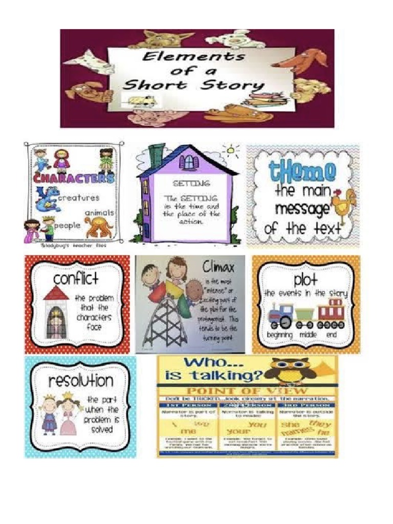 Story Elements and Protagonist +antagonist | PDF