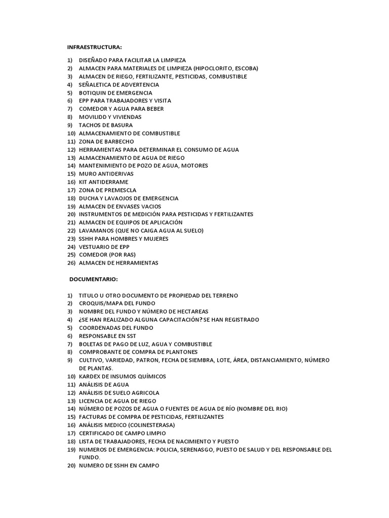 Documentos Global Gap | PDF