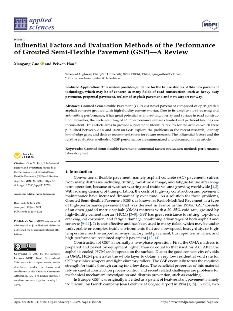 Guo 2021 | PDF | Concrete | Road Surface