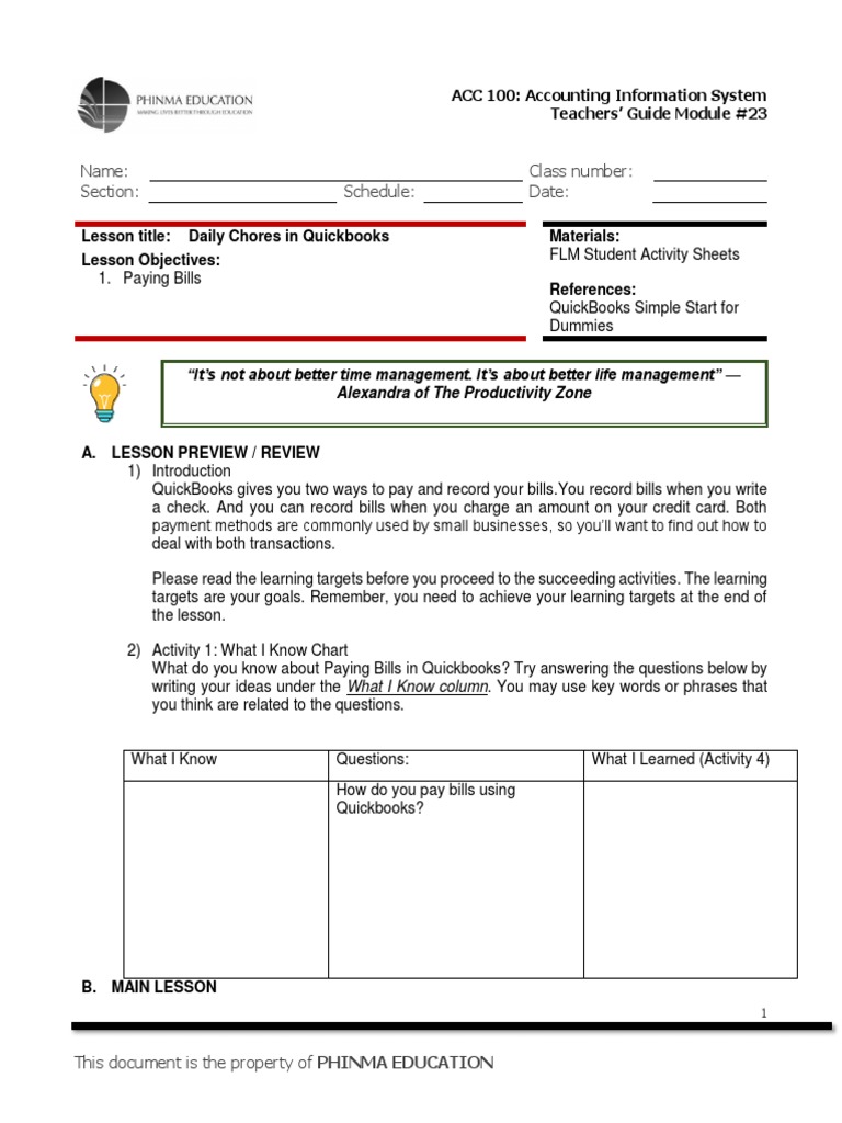 Daily Chores in Quickbook 2 | PDF | Cheque | Credit Card