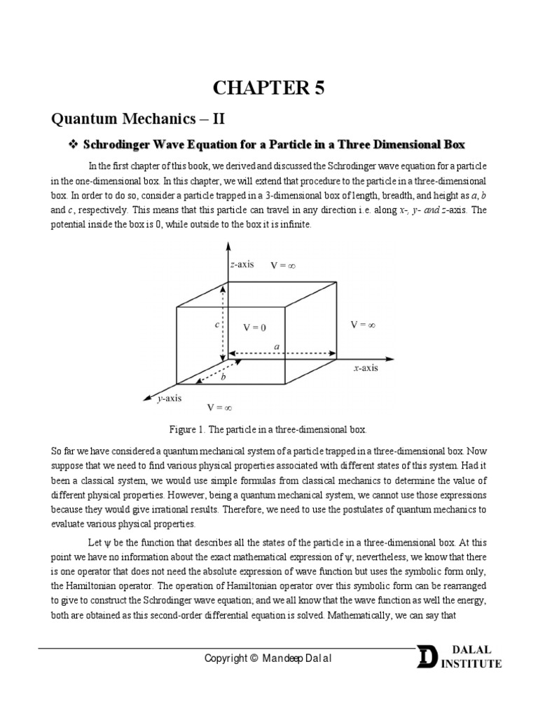 ATOPCV1 5 0 Quantum Mechanics II | PDF | Schrödinger Equation | Wave Function