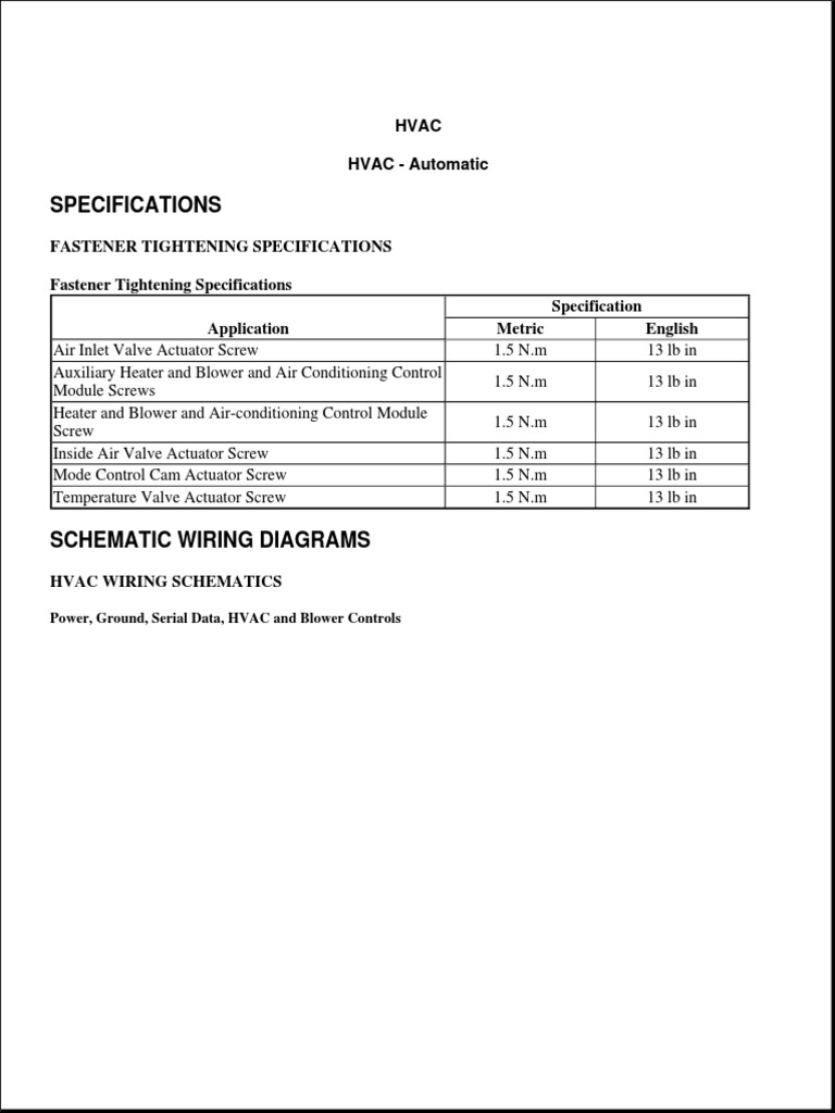 HVAC Diagnostic Codes and Procedures | PDF | Electrical Connector ...